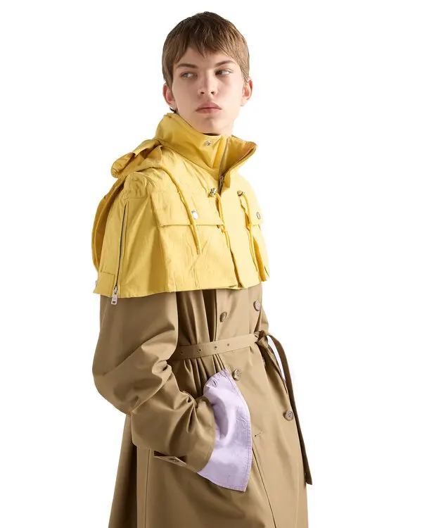 Prada Technical Fabric Capelet