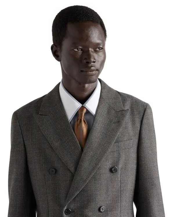 Prada Silk Neck Tie - Brown