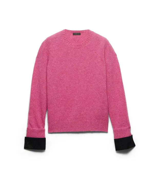 Prada Shetland Wool Crew-neck Sweater