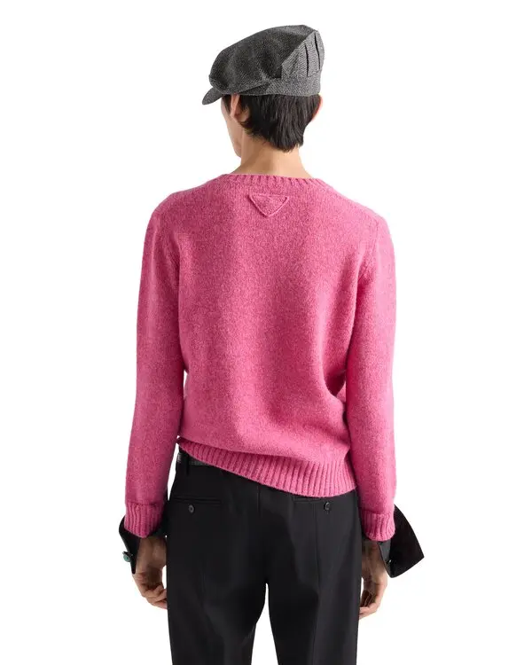 Prada Shetland Wool Crew-neck Sweater