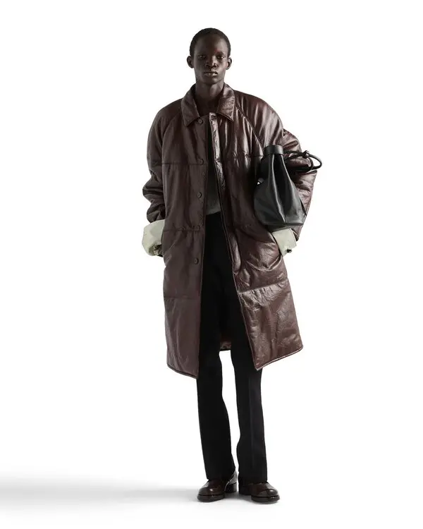 Prada Padded Nappa Leather Coat