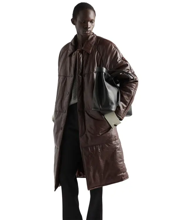 Prada Padded Nappa Leather Coat