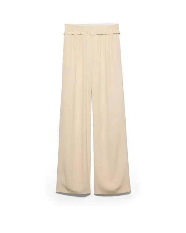 Prada Silk Marocain Wide Leg Pants