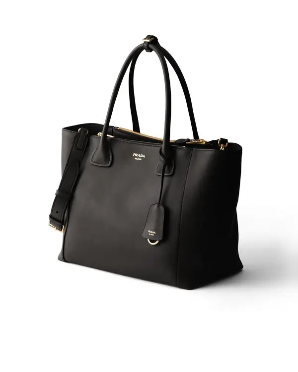 Prada Large Leather Tote Bag