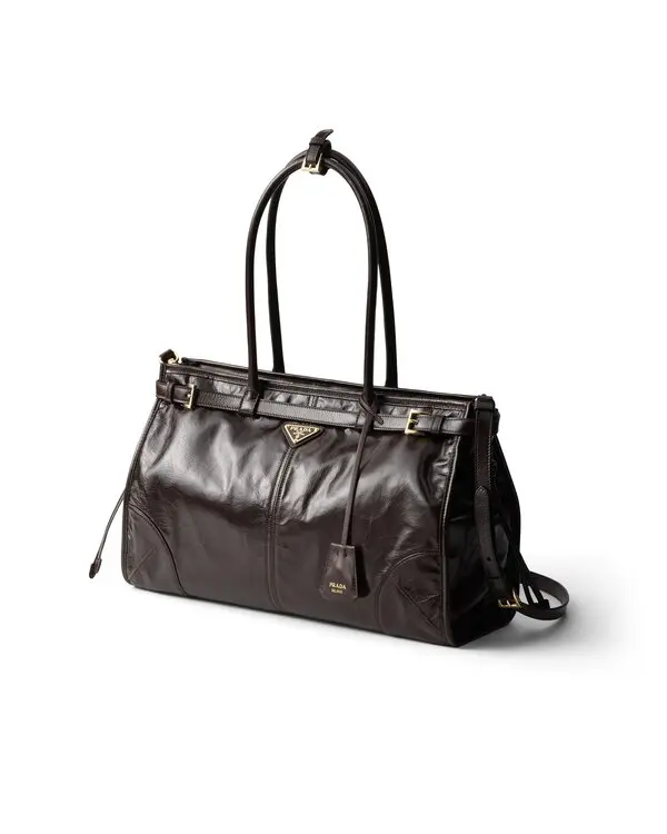 Prada Bonnie Large Leather Handbag