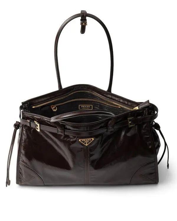 Prada Bonnie Large Leather Handbag
