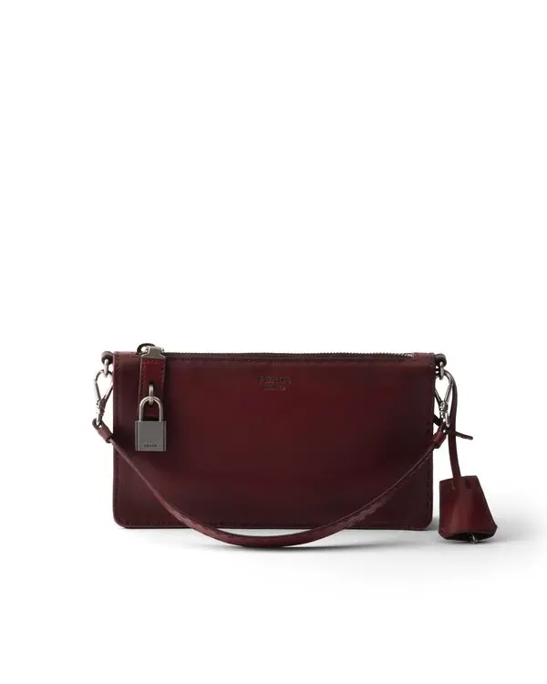 Prada Antiqued Leather Pouch