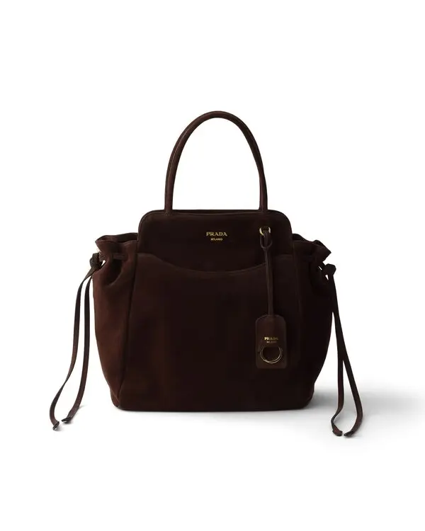 Prada Carry Medium Suede Bag