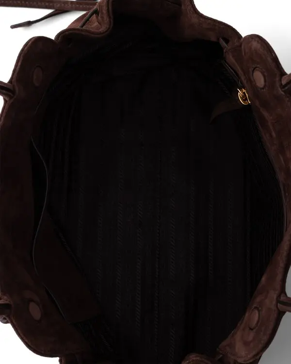 Prada Carry Medium Suede Bag