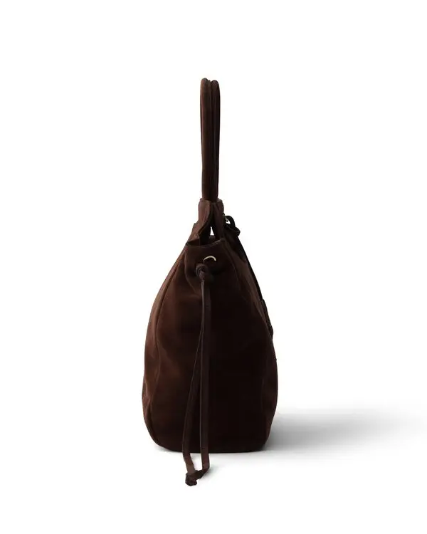 Prada Carry Medium Suede Bag
