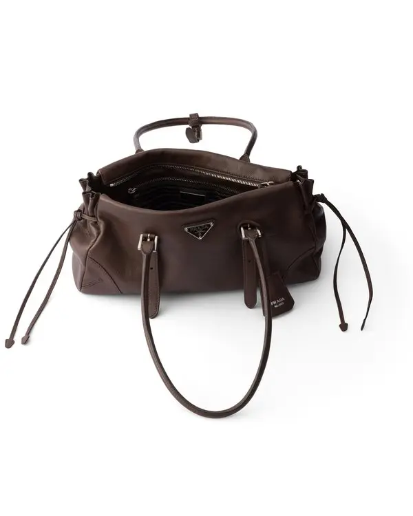 Prada Bonnie Medium Antiqued Leather Tote Bag