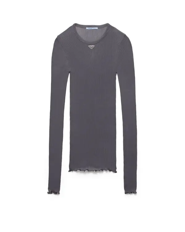 Prada Ribbed Knit Top