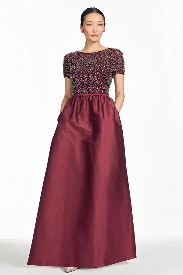 Sachin & Babi London Embellished Ball Gown