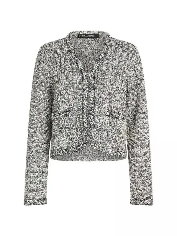 Karl Lagerfeld Bouclé-knit Cardigan