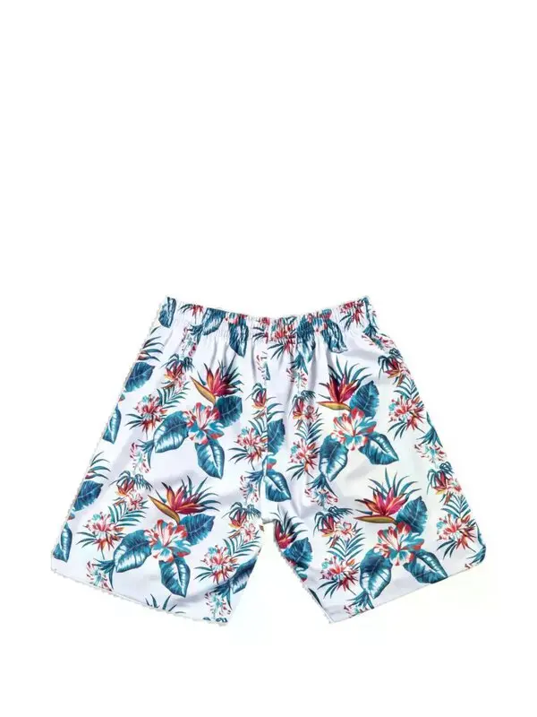 Mitchell & Ness X Nba 1991 New York Knicks Swingman Floral-print Shorts - White