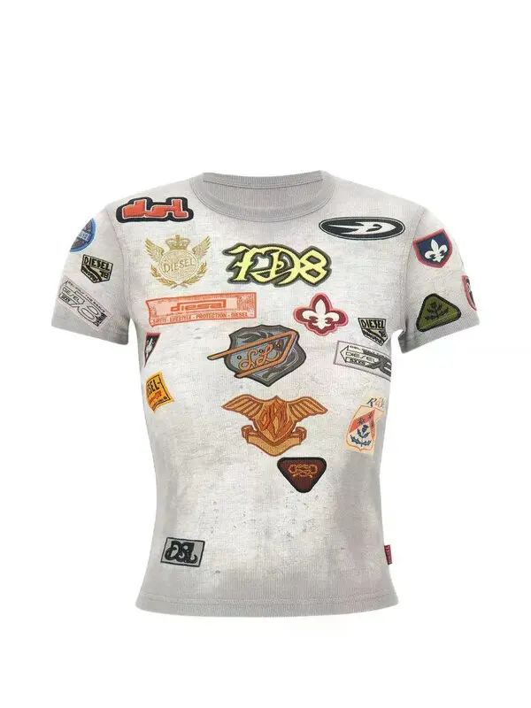 DIESEL® Patch-print T-shirt