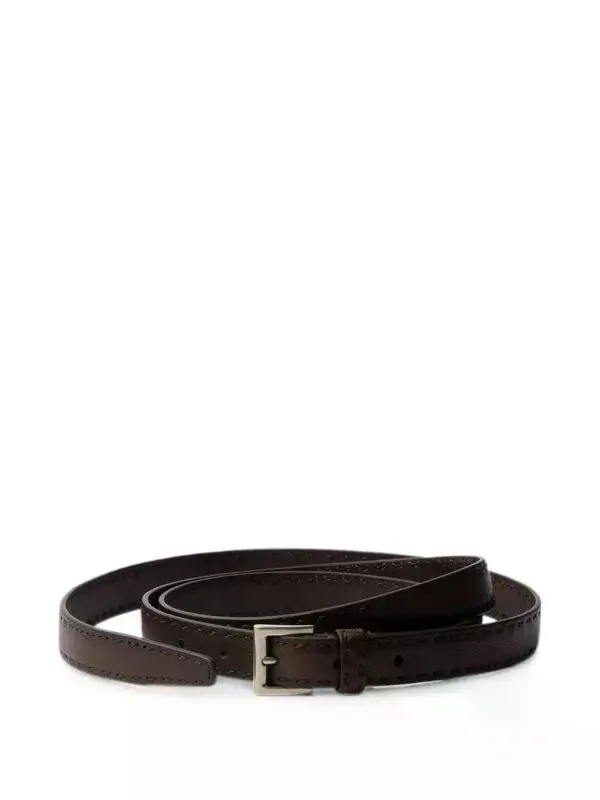 Prada Antiqued Leather Belt