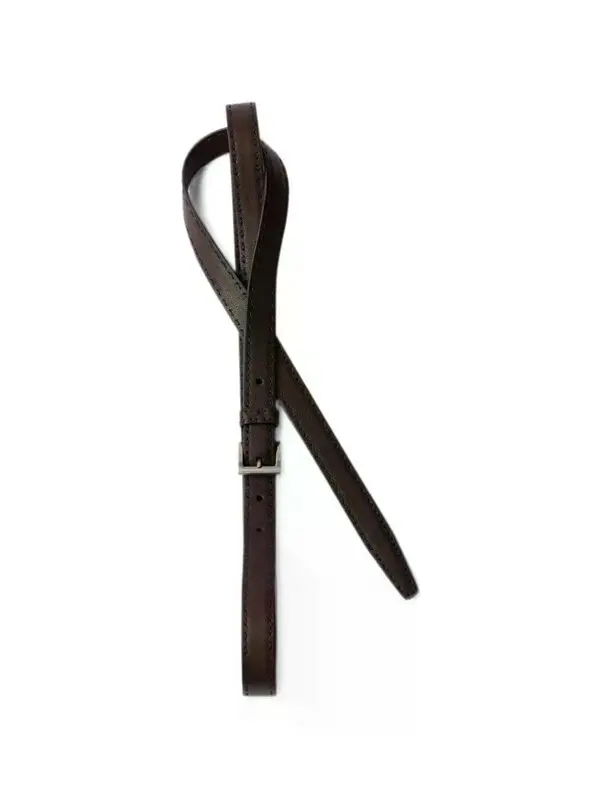 Prada Antiqued Leather Belt