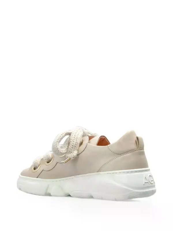 Agl Soft Bubble Leather Sneakers