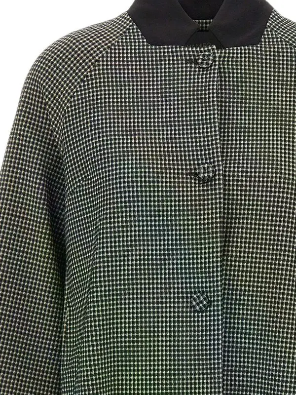 ELENA MIRÒ Checked Mandarin-collar Jacket