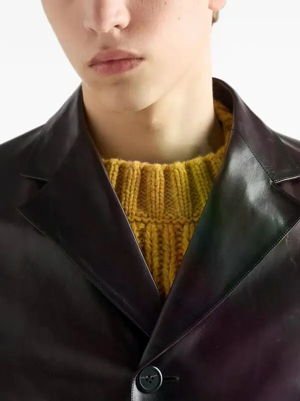 Prada Shetland Wool Crew-neck Sweater
