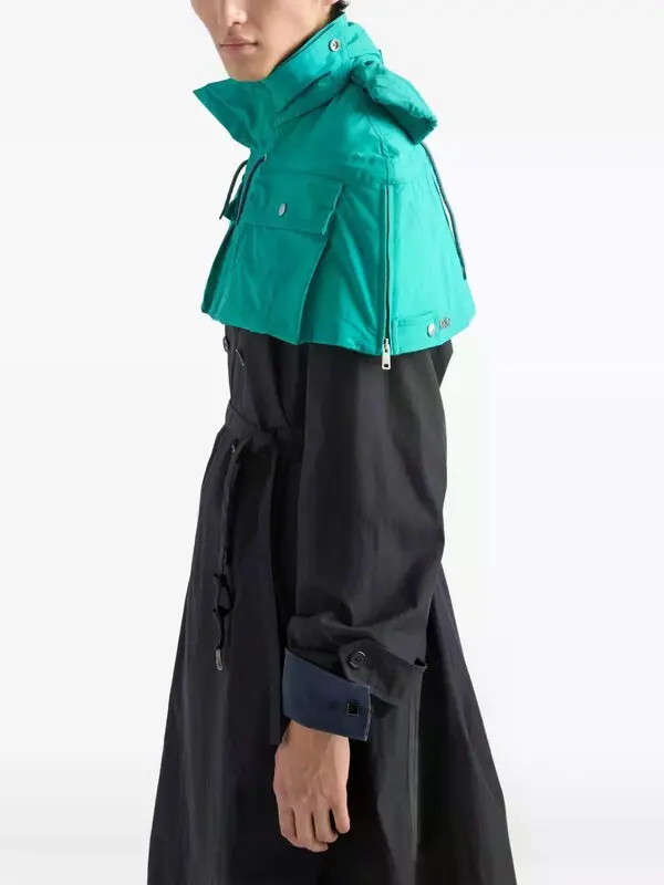 Prada Technical Fabric Capelet