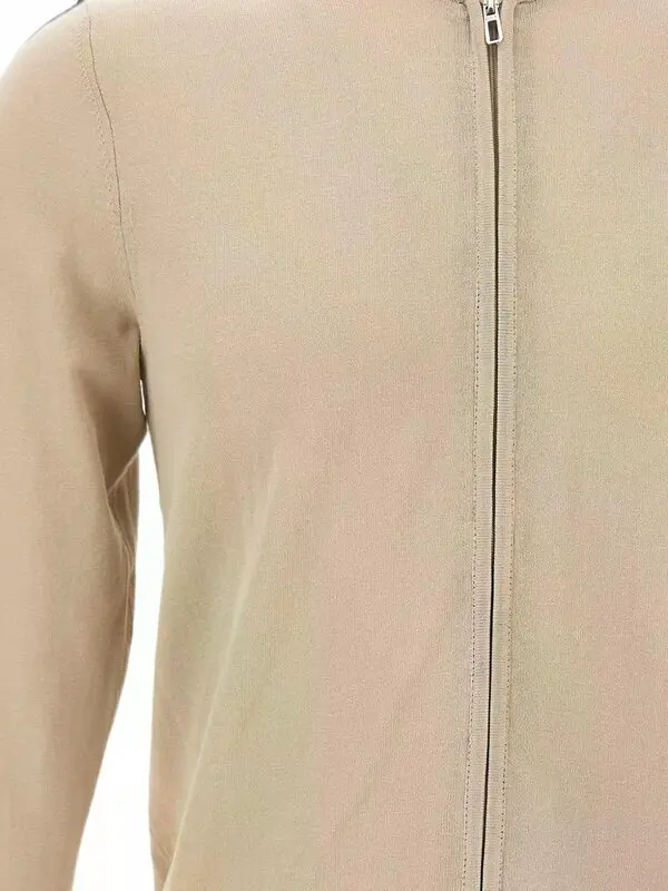 DIKTAT Zip-front Ribbed Cardigan