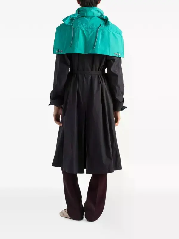 Prada Double-breasted Belted Coat