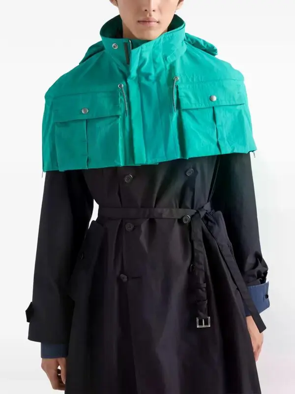 Prada Double-breasted Belted Coat