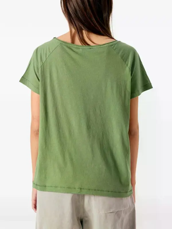 American Vintage Laloom" Raglan Sleeve T-shirt - Green