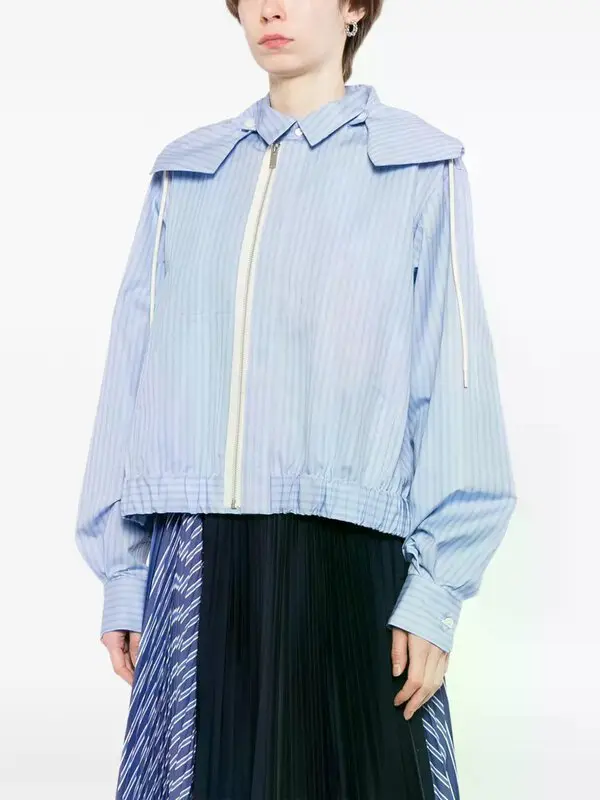 Sacai Striped Hooded Jacket