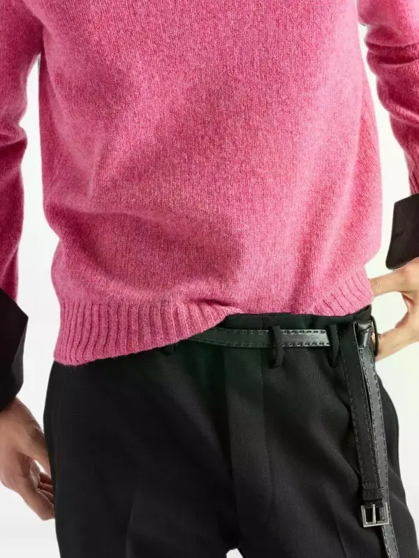 Prada Shetland Wool Crew-neck Sweater