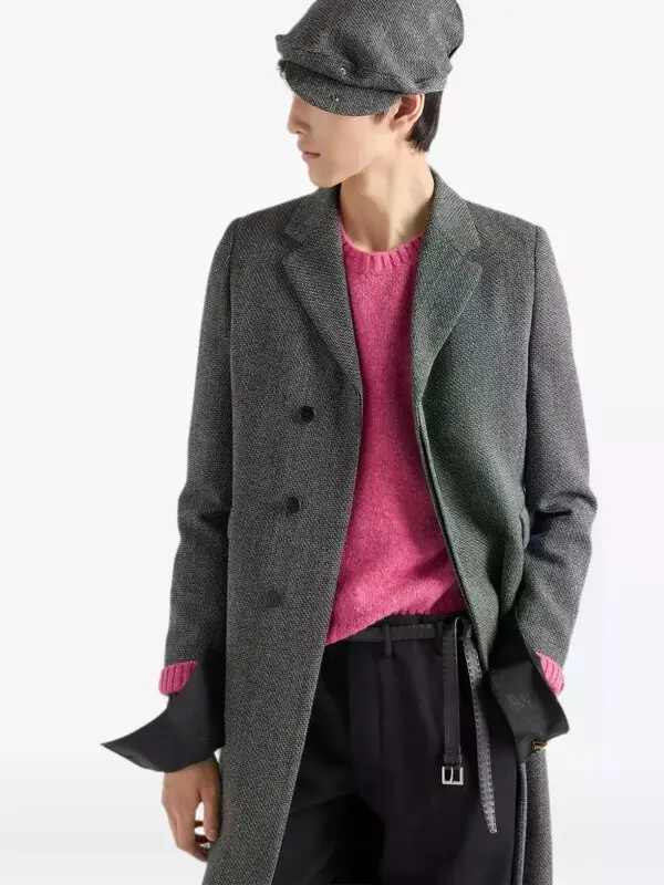 Prada Shetland Wool Crew-neck Sweater