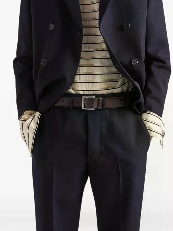 Prada Antiqued Leather Belt