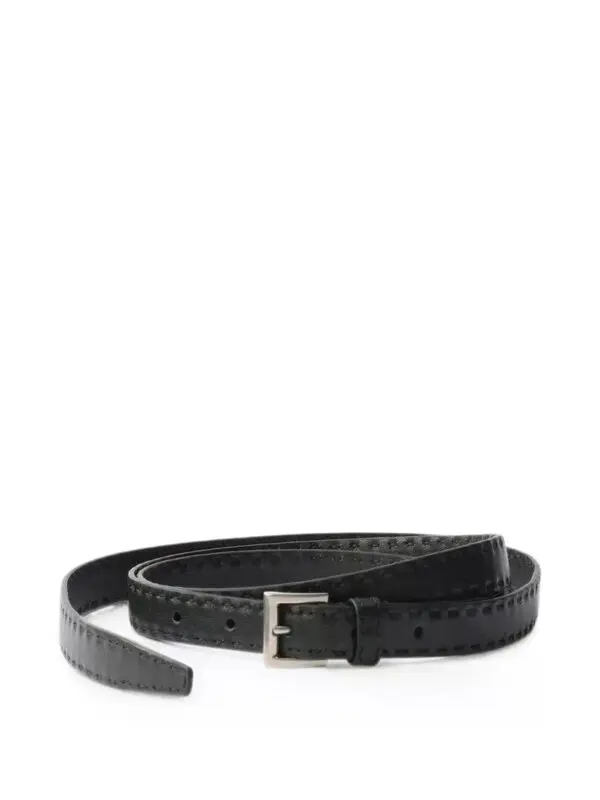Prada Antiqued Leather Belt