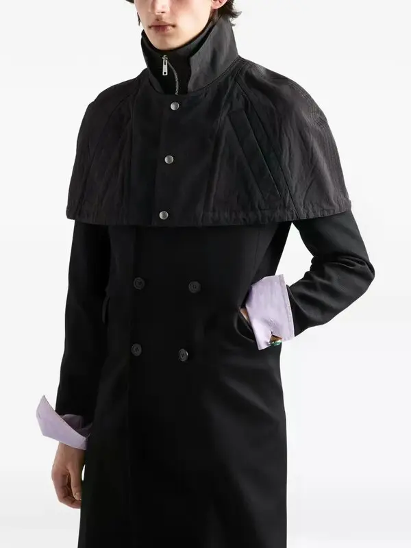 Prada Technical Fabric Capelet - Black