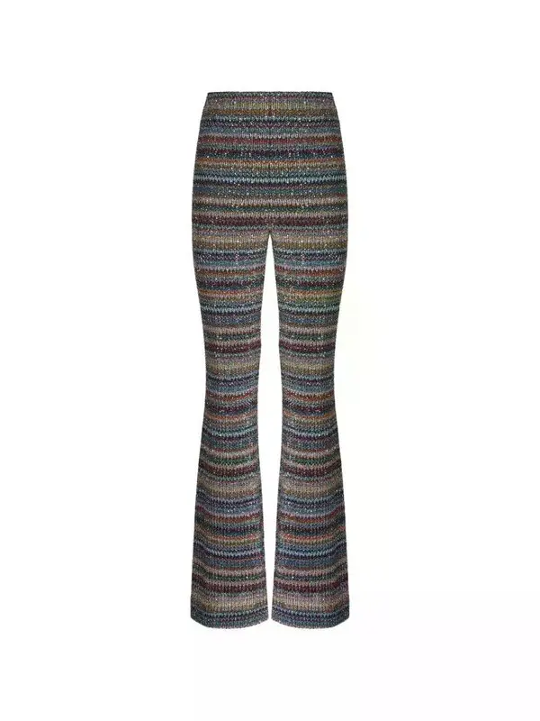 Missoni Sequin-embellished Zigzag-knit Trousers
