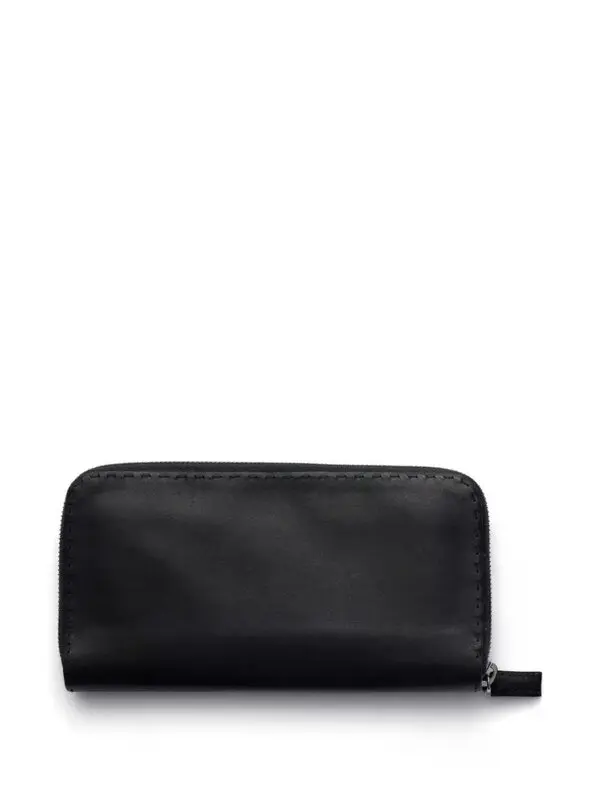 Prada Antiqued-leather Wallet