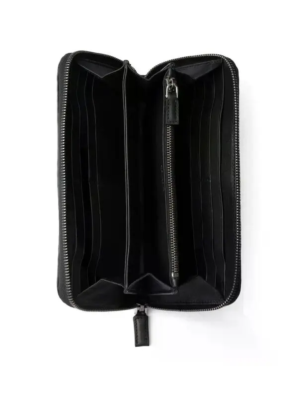 Prada Antiqued-leather Wallet