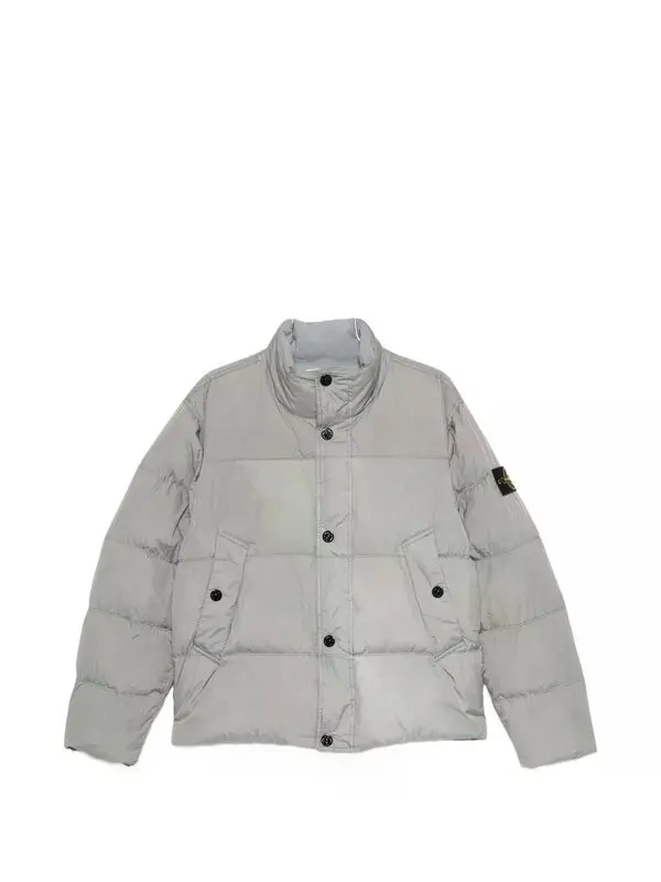 Stone Island Garment Dyed Crinkle Reps Ny Down Jacket With Wind Resistance
