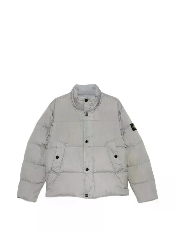 Stone Island Garment Dyed Crinkle Reps Ny Down Jacket - Grey