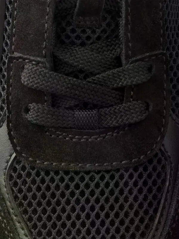 Prada Monolith Suede And Mesh Fabric Sneakers