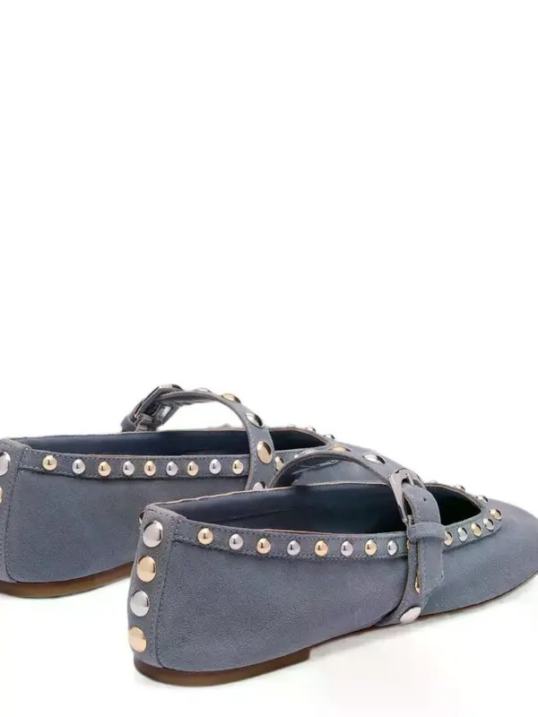 STUART WEITZMAN Perry Stud-embellished Ballet Flats