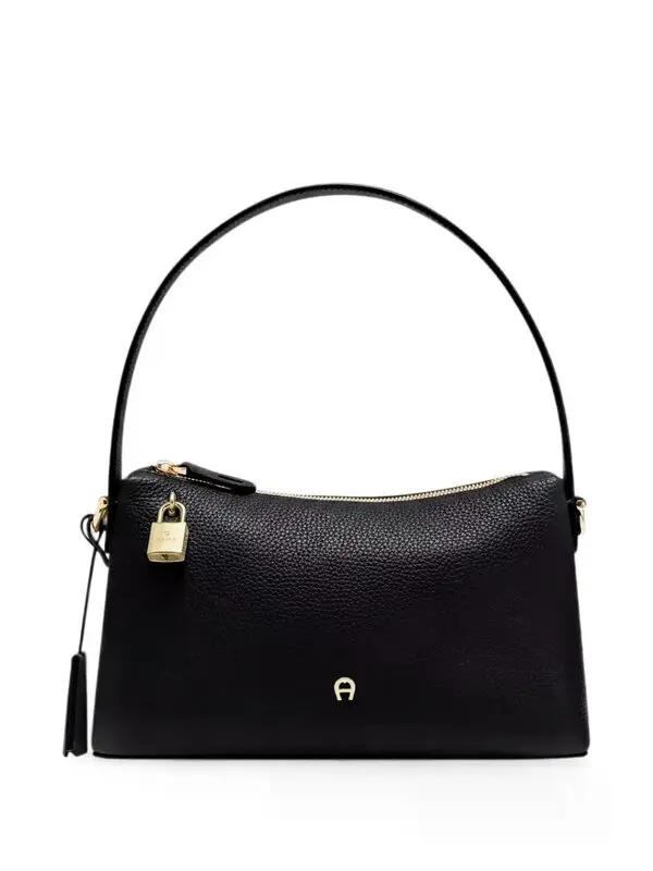 AIGNER Small Delia Pebbled-leather Tote Bag
