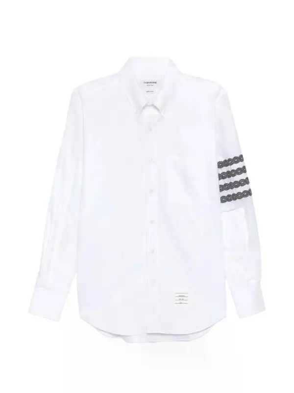 Thom Browne 4-bar Embroidered Shirt