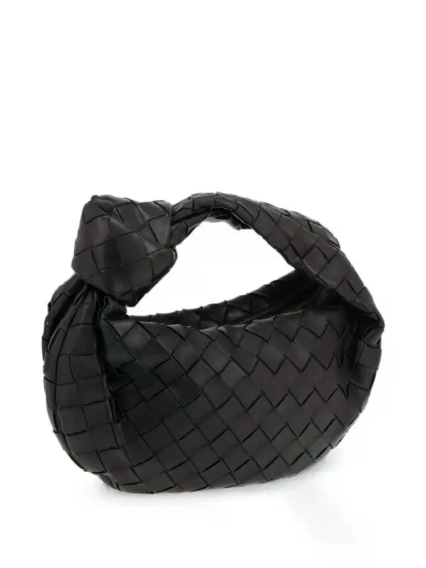 Bottega Veneta Mini Jodie Intrecciato Clutch Bag - Black