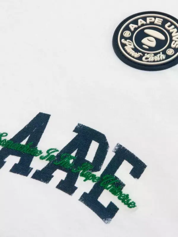 AAPE BY *A BATHING APE Logo-patch Crew-neck T-shirt