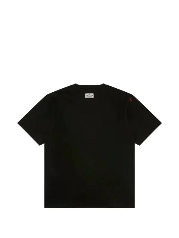 AAPE BY *A BATHING APE Logo-patch Crew-neck T-shirt - Black
