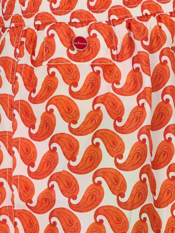 Kiton Paisley-print Swim Shorts