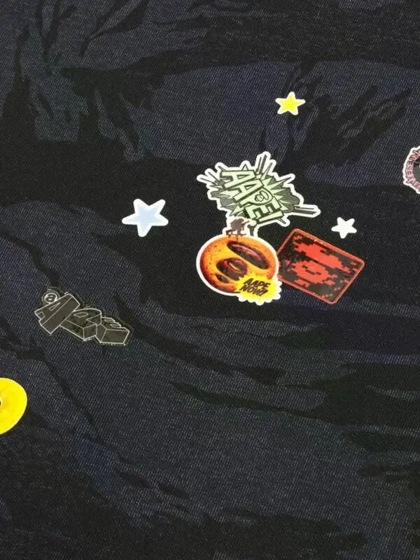 AAPE BY *A BATHING APE Sticker-print Crew-neck Sweatshirt